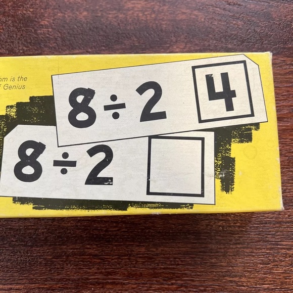 ideal | Other | Vintage 963 Ideal Basic Math Flash Cards Division No ...
